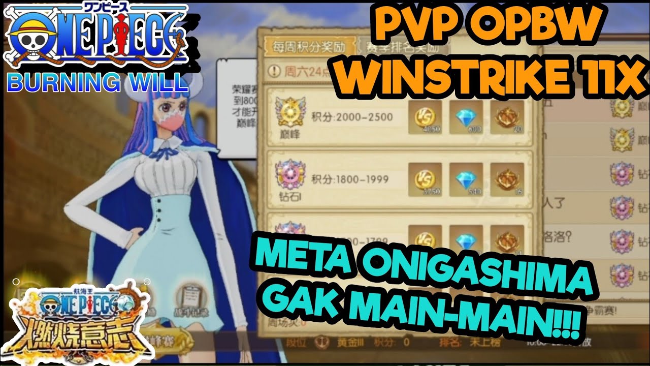 WINSTRIKE 11x Meta ONIGASHIMA Edan!! Point 1000-1500 - One Piece ...