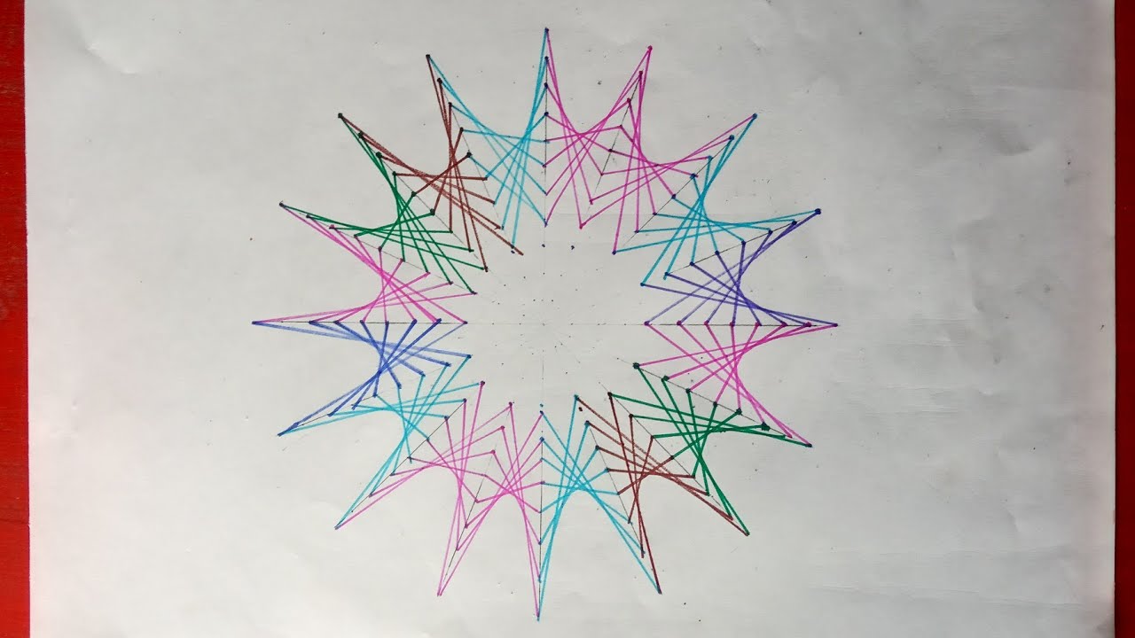 How To Draw Circle Pattern Art,, Geometric Tutorials - YouTube