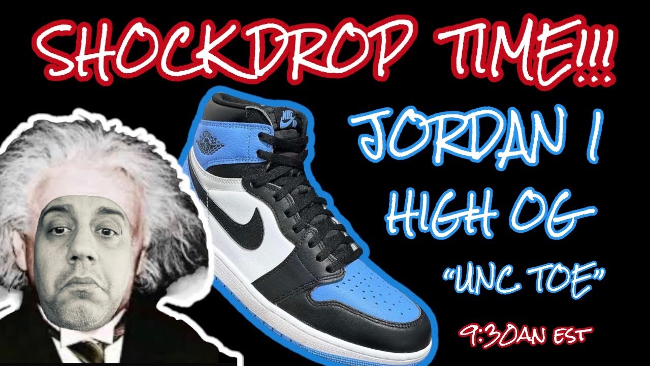 SHOCK DROP TIME!!! LETS GET THESE Ws JORDAN 1 HIGH OG "UNC TOE" - YouTube
