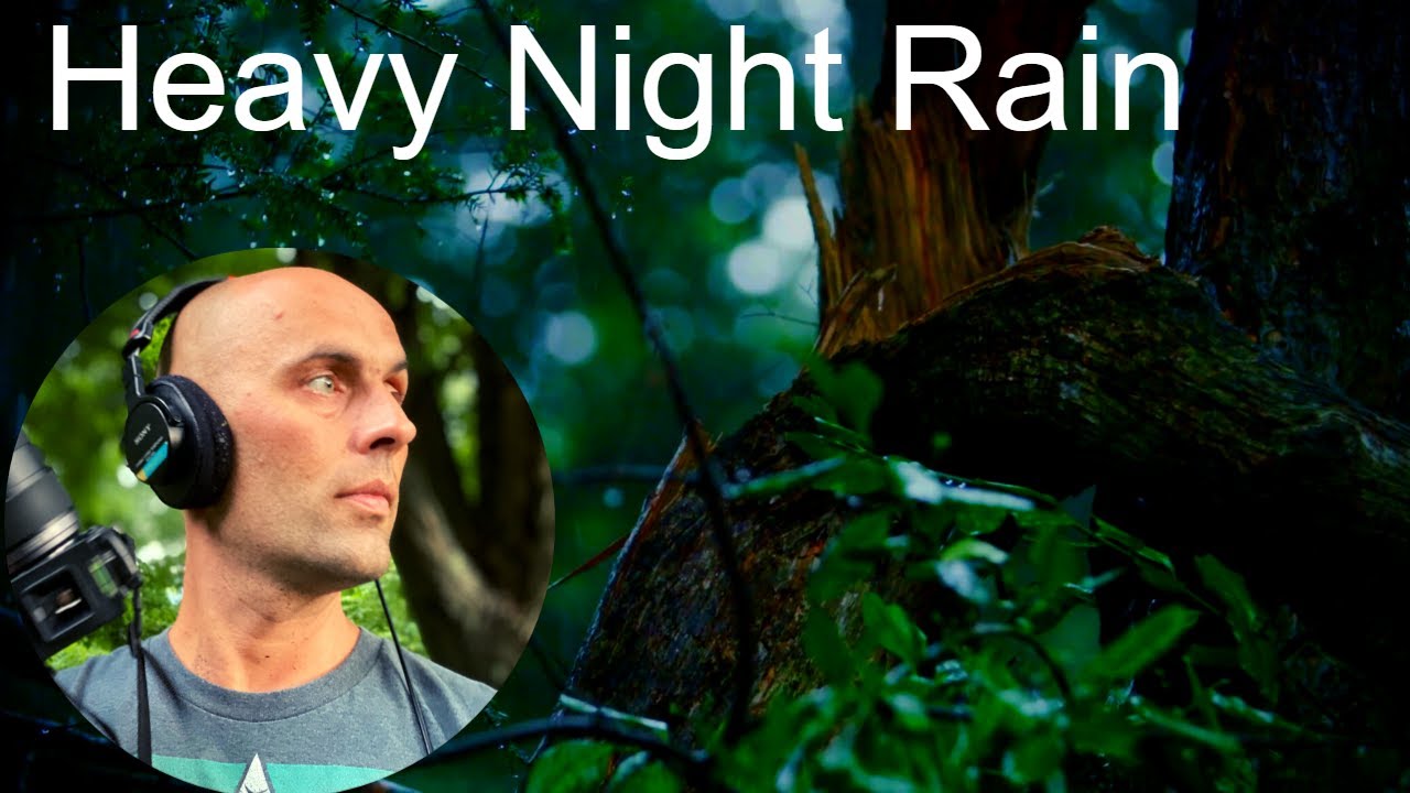 Heavy Rain and Thunder Sounds, Night Rain 8 Hours, Black Screen Rain ...