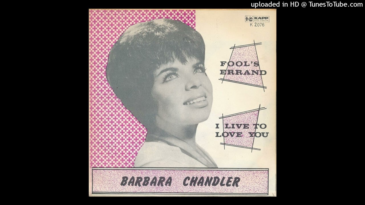 Barbara Chandler - I Live To Love You - YouTube