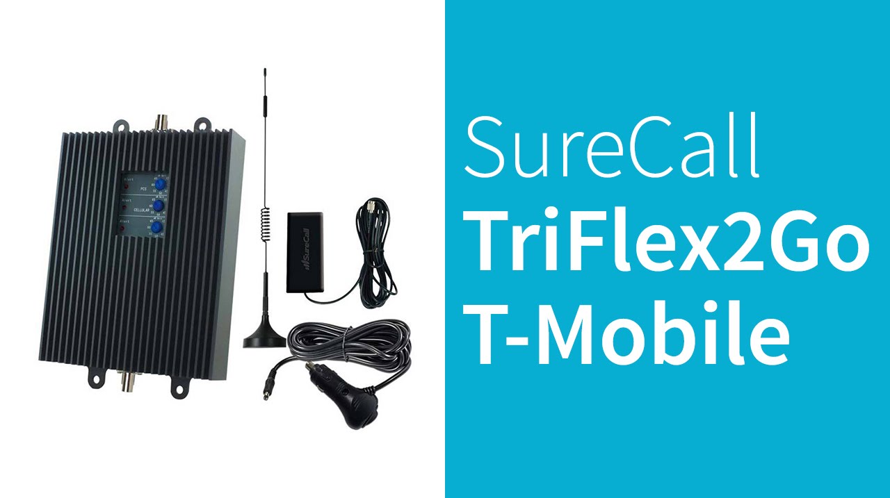 SureCall TriFlex2Go-T 4G LTE T-Mobile Cell Phone Signal Booster - YouTube