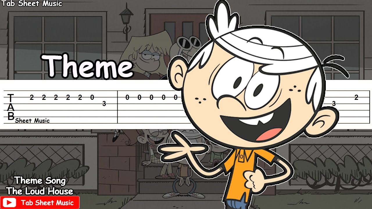 The Loud House - Theme Song Guitar Tutorial - YouTube