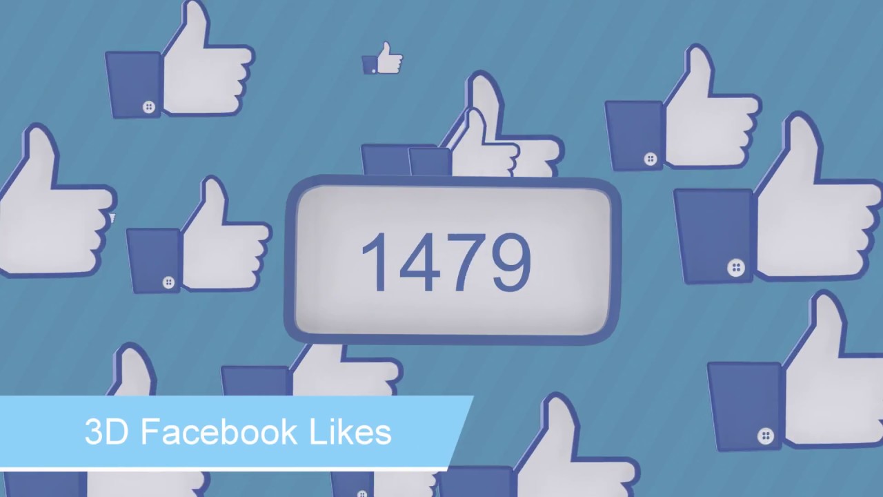 3D Facebook Like Animations - YouTube
