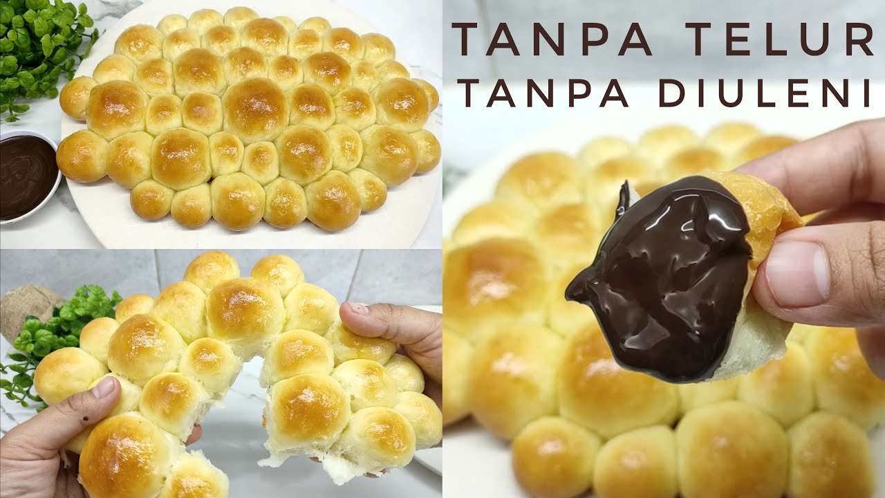 LAGI VIRAL !! ROTI BUBBLE ROTI GELEMBUNG tanpa telur tanpa diuleni ...