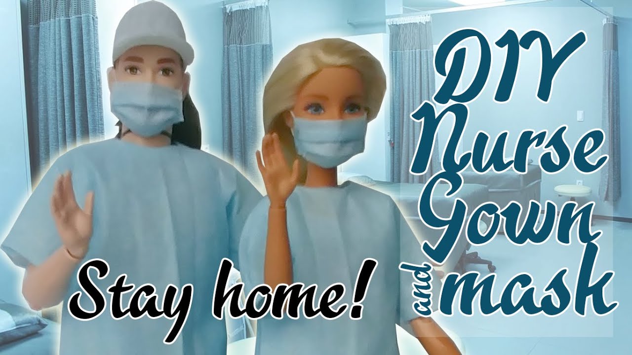 DIY MASK AND NURSE GOWN - YouTube