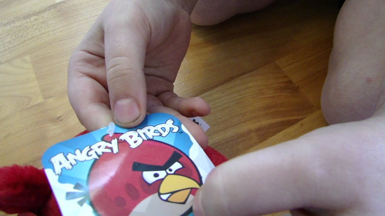Angry bird plush red talking toy by Spiderman Jerry - YouTube
