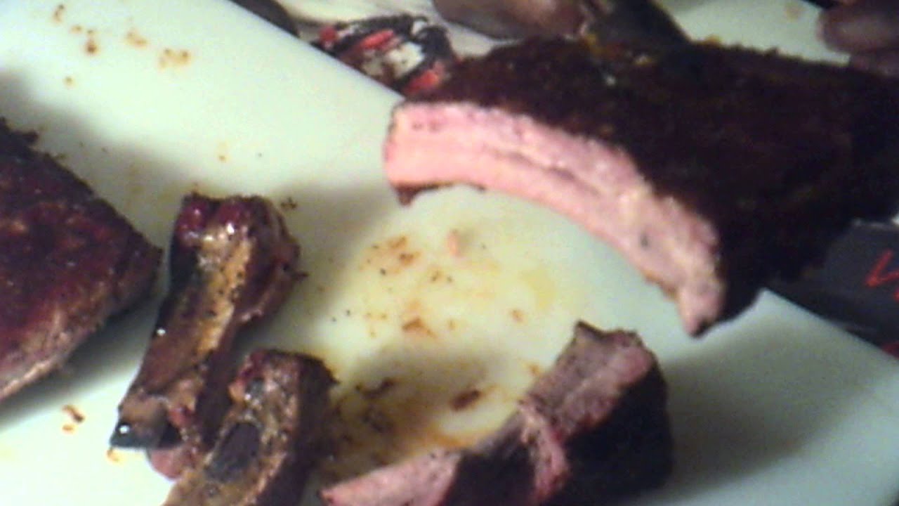 BBQ Smoked ribs on the Masterbuilt Electric Smoker - YouTube