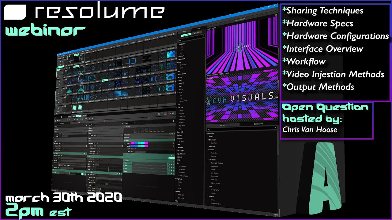 LIVE Resolume Webinar - YouTube