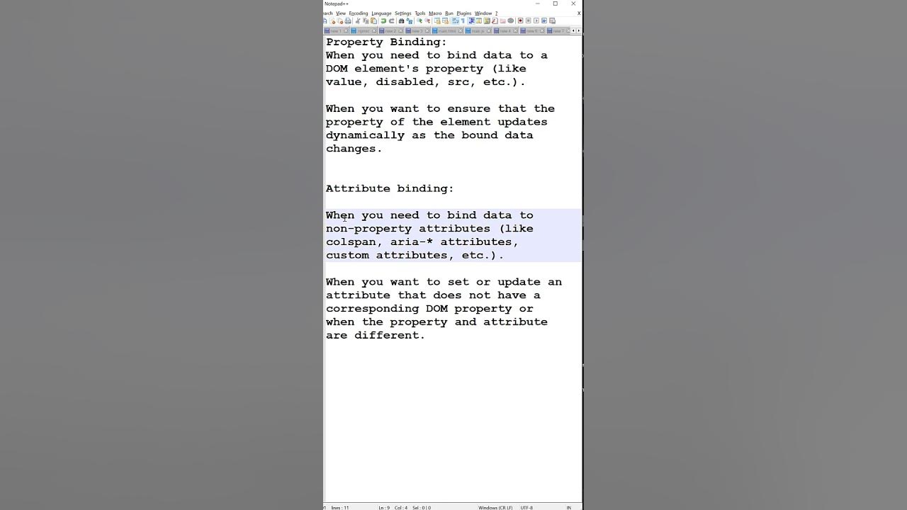 Angular Binding Techniques: Property Binding vs. Attribute Binding - #angular18 - YouTube