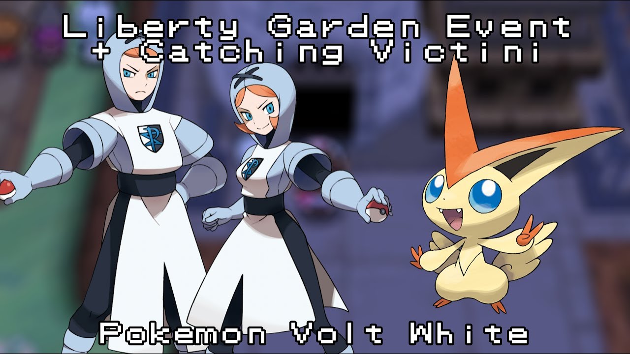 Pokemon Volt White - Liberty Garden Event + Catching Victini - YouTube