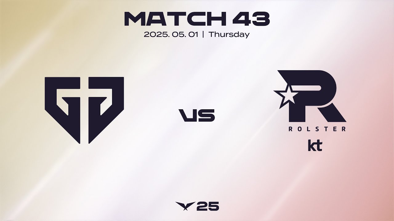 GEN vs KT | 매치 43 하이라이트 | 05.01 | 2025 LCK - YouTube