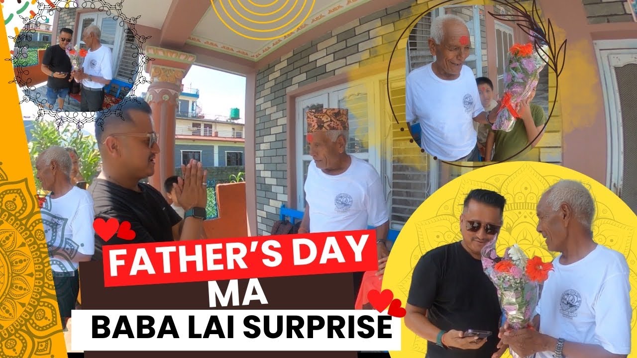 Father’s Day Ma Baba Lai Surprise Dida Baba Aachama Parnu Vayo | Ayush ...