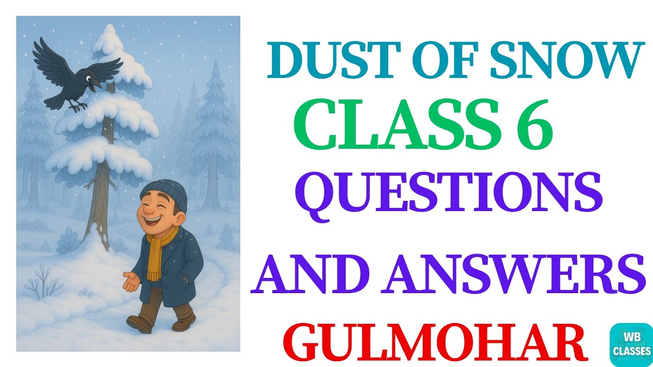 Class 6 Gulmohar Book: Chapter 2 - Dust of snow | Text Question ...
