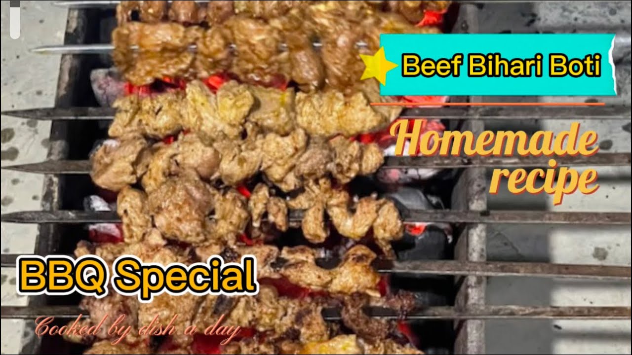 Authentic Bihari Kabab recipe/ BBQ special/ Beef Boti - YouTube