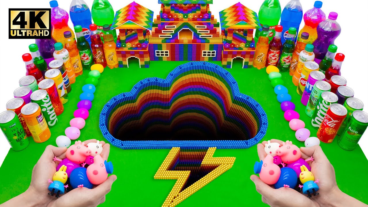 How to Make Lightning Cloud Hole with LEGO, Fanta, Orbeez, Coca Cola vs ...
