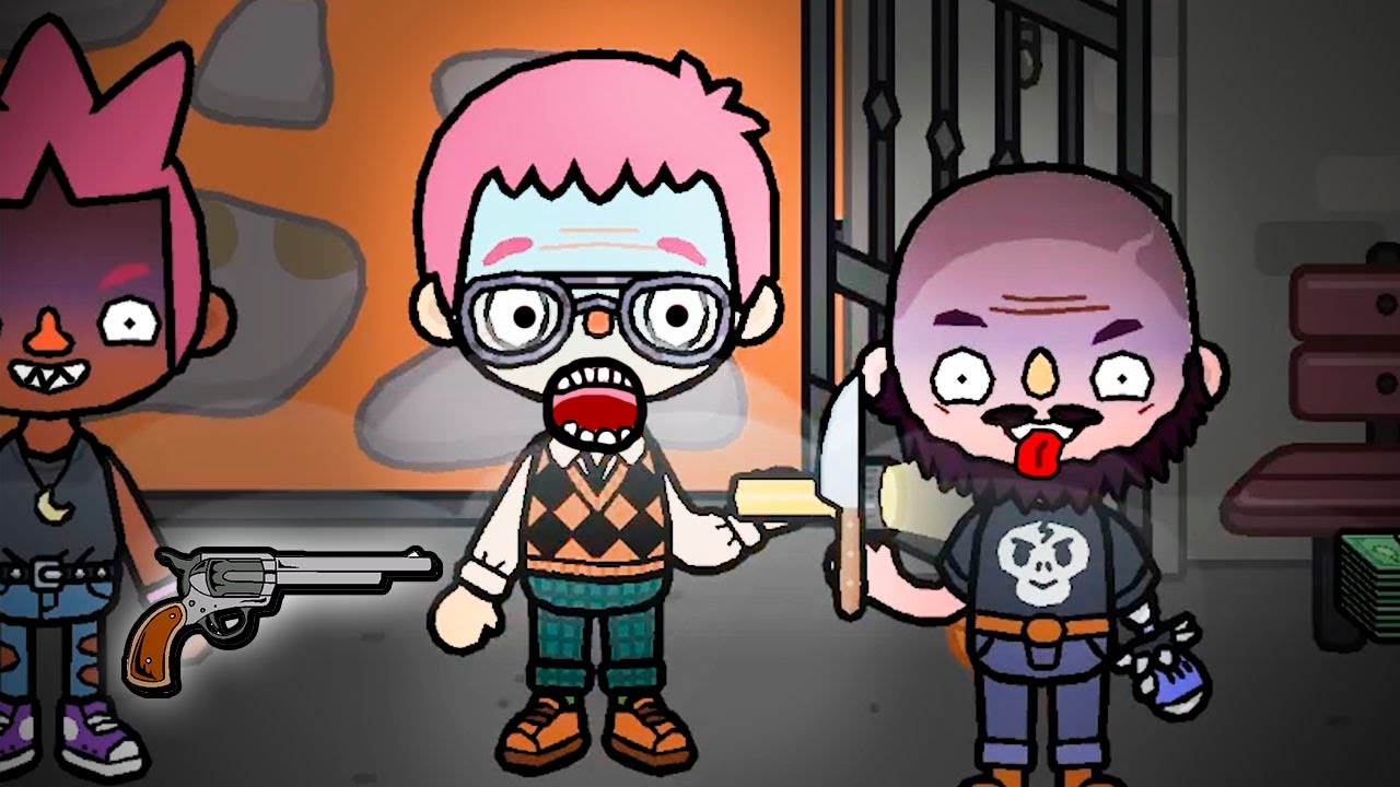 🔥 Super Jacob dealt with the robbers with a gun | Toca Life Story ...