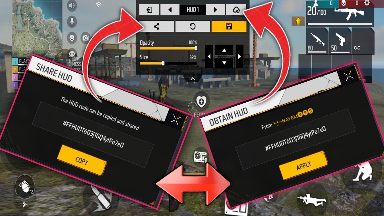 Cómo compartir un HUD personalizado en Free Fire en 2025 | Comparte el ...