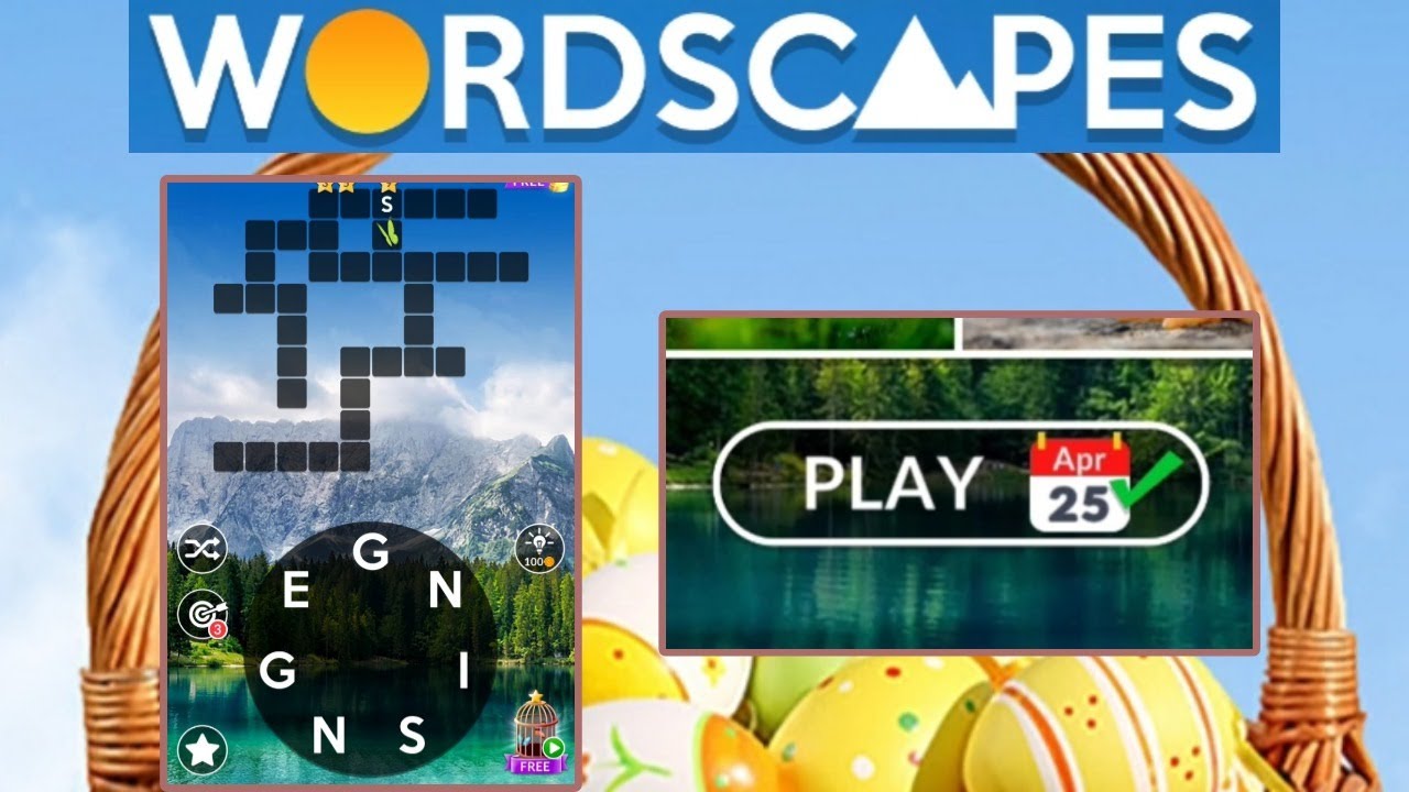 Wordscapes Daily Puzzle Answers 25 April 2025 - YouTube