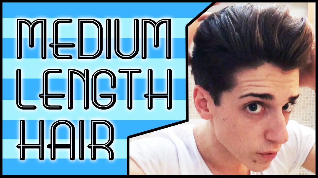 How to style medium length hair | Men's hair tutorial - YouTube