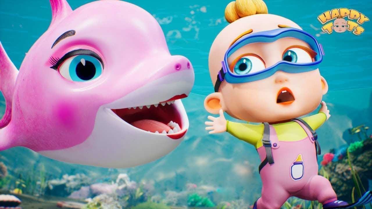 Familia de dedos de Tiburón | Conoce a Los Tiburones | Canciones ...