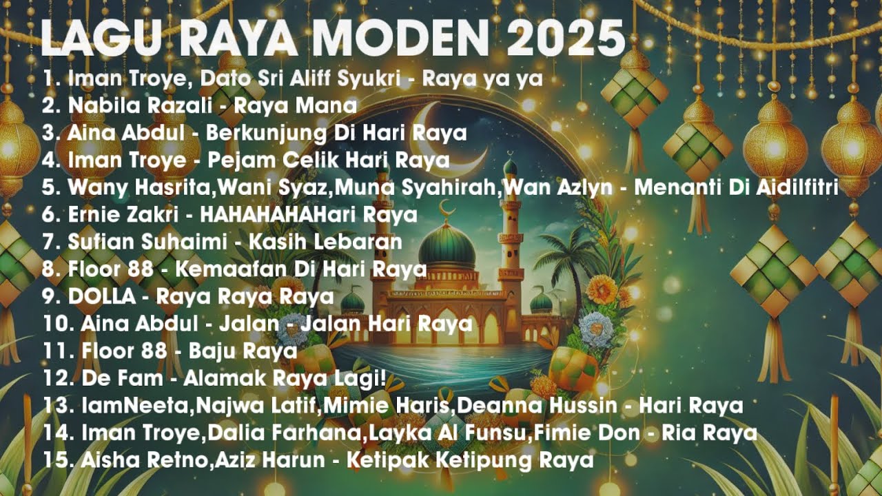 Lagu Raya Moden 2025 | Lagu Raya Iman Troye | Nabila Razali | Aina ...