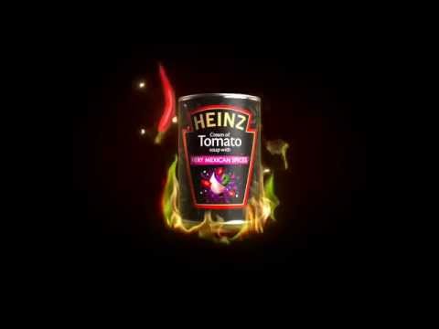 Heinz Soup TV advert featuring Cream of Tomato with Fiery Mexican ...