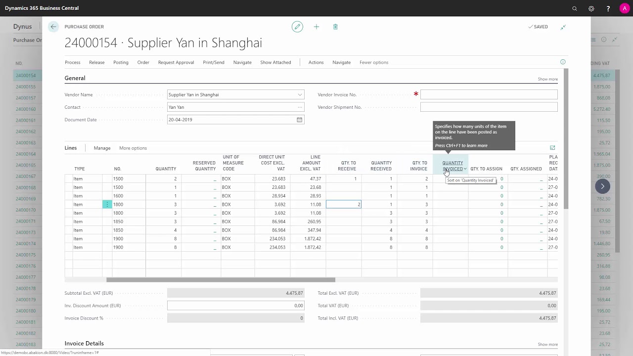 How to delete Purchase Order Backlogs - Microsoft Dynamics 365 Business ...