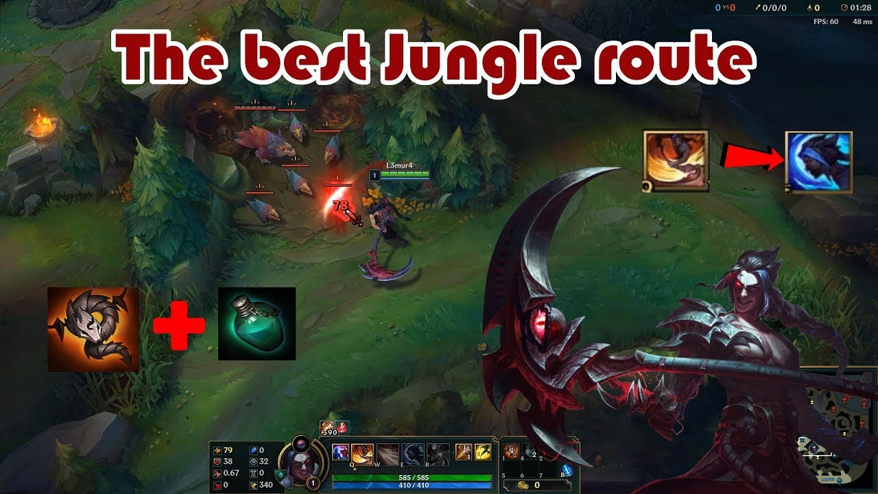 The best way to clear Jungle as Kayn - YouTube
