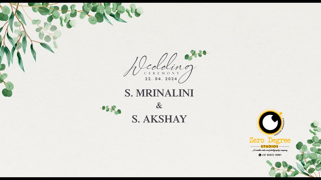 MRINALINI + AKSHAY | WEDDING CEREMONY | 22. 4. 2024 - YouTube