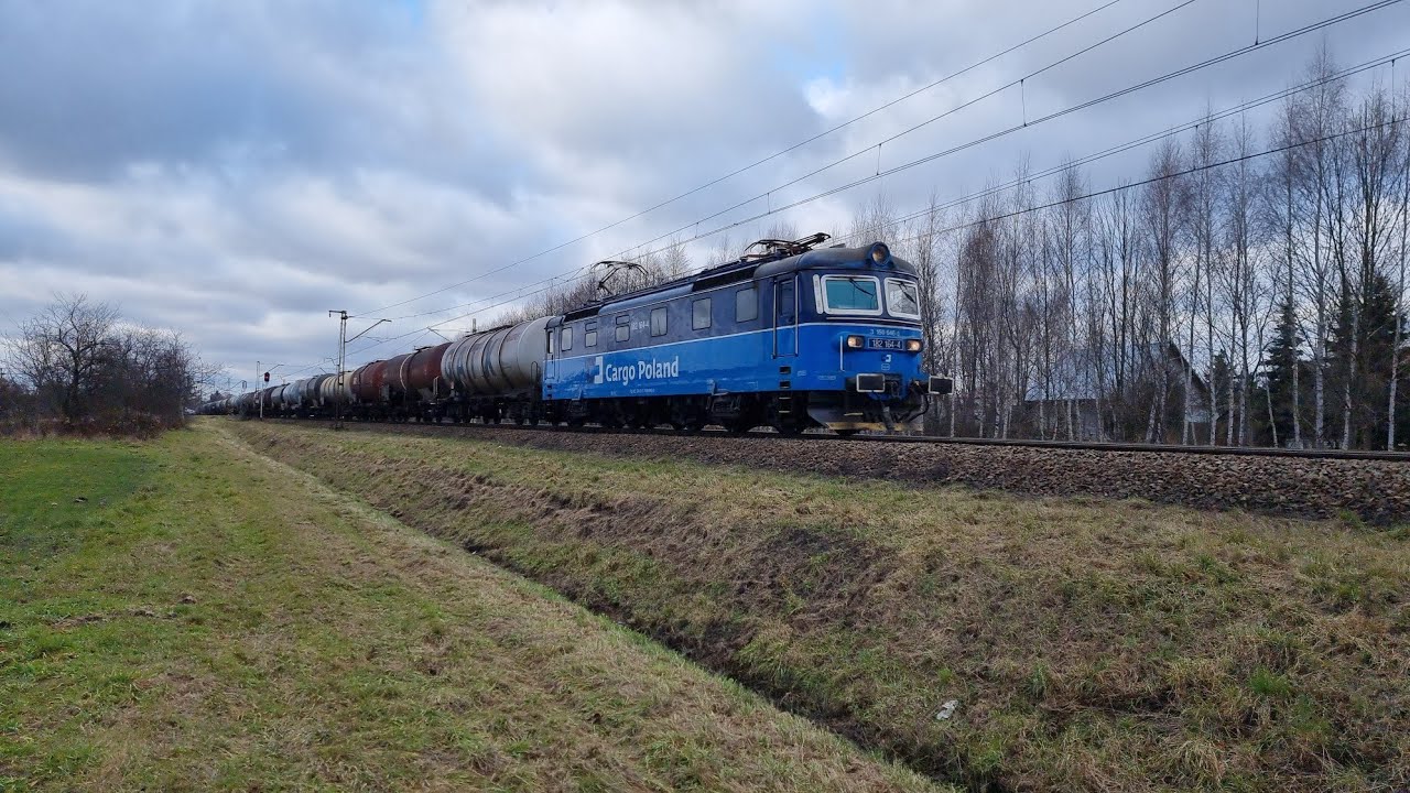 182 163-4 ze składem cystern, mija budowany p.o. Rzeszów Wschodni 03.12.2021 - YouTube