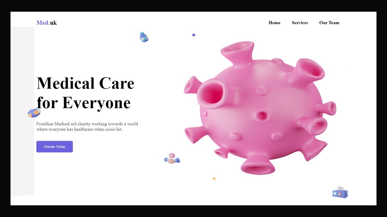 Responsive Covid-19 Medical Care Portfolio with HTML and CSS || Web ...