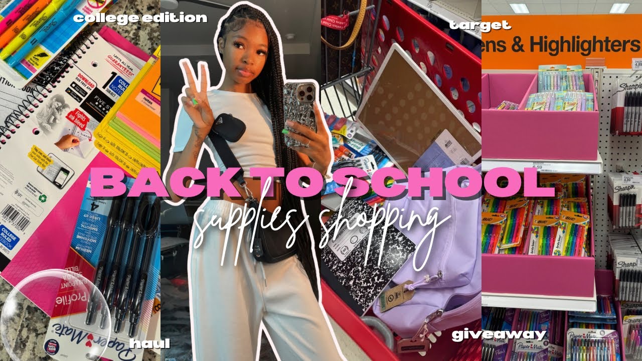 BACK TO SCHOOL SUPPLIES SHOPPING + HAUL 2024 - YouTube