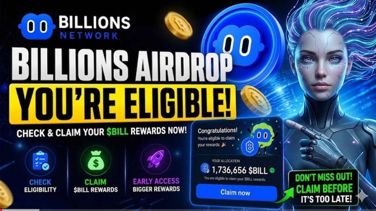 Billions Network Airdrop Claim Full Step-by-Step Guide | Free Tokens 💰 ...