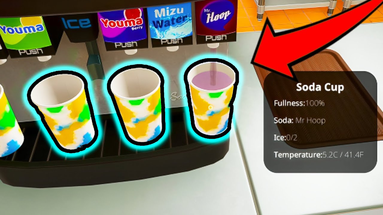How To Use And Fill Soda In Fast Food Simulator - YouTube