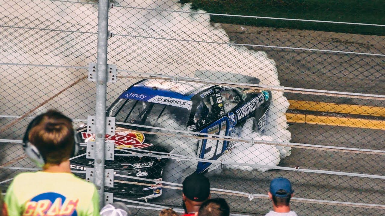 Nascar Xfinity Series at Daytona from the stands - Wawa 250 - YouTube