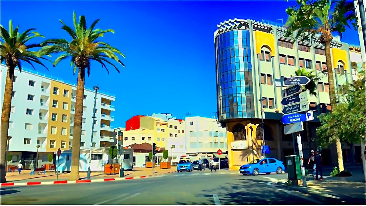 A tour of the streets and alleys of the city of Al hoceima Morocco ...