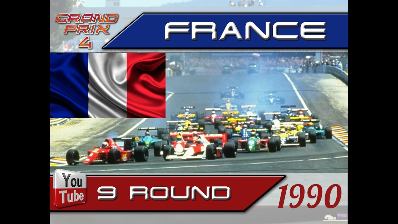 Grand Prix 4. Mod 1990. 9 round. France. Qualify - YouTube