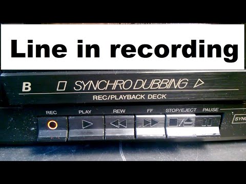 Cassette line-in recording trick - YouTube