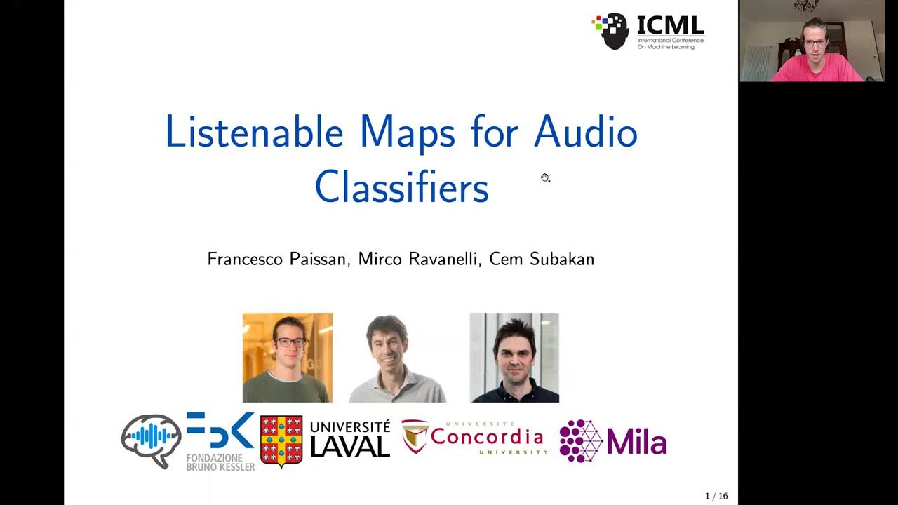 [ICML'24 Oral] - Listenable Maps for Audio Classifiers - YouTube