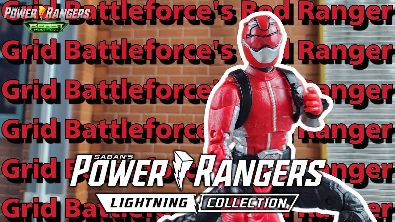 รีวิว Power Rangers Lightning Collection Grid Battleforce's Red Ranger ...