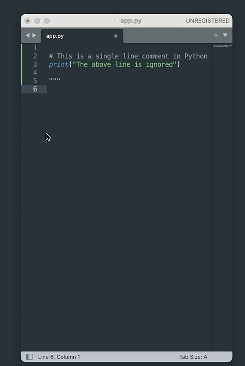 Python Comments Single Line Vs Multi Line Comments Python Comments Development Youtube