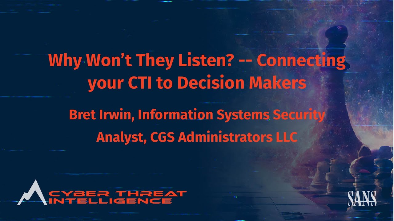 Why Won’t They Listen? – ConnectingYour CTI to Decision Makers - YouTube