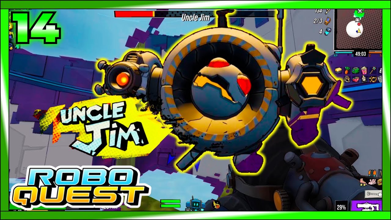 #14 Roboquest - DISTRICT XIII - RAID BOSS UNCLE JIM | BE_GAME_ON - YouTube