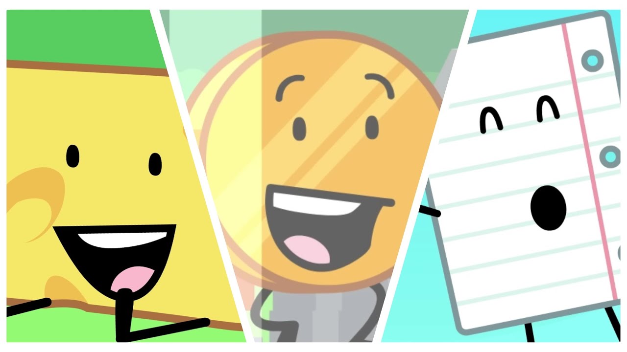 Cheesy, Paper и Coiny из BFDI в 17 Серии inanimate insanity ...