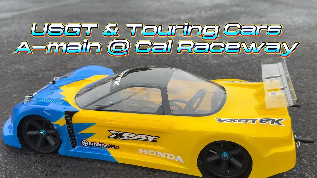 USGT Expert/Sportsman and Touring Cars A-main race at SCOR Raceway in ...