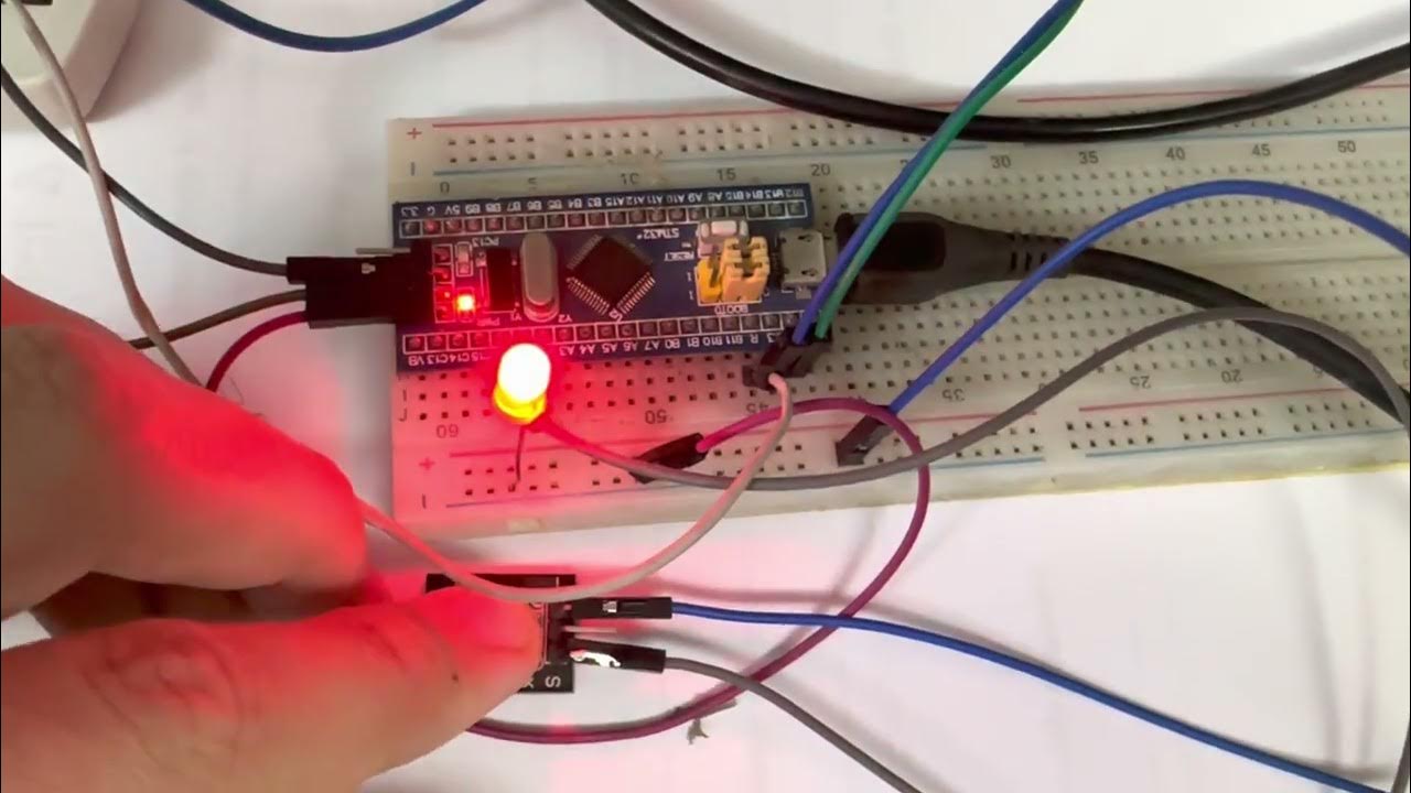 Led Control Using Push Button With Stm32 Youtube