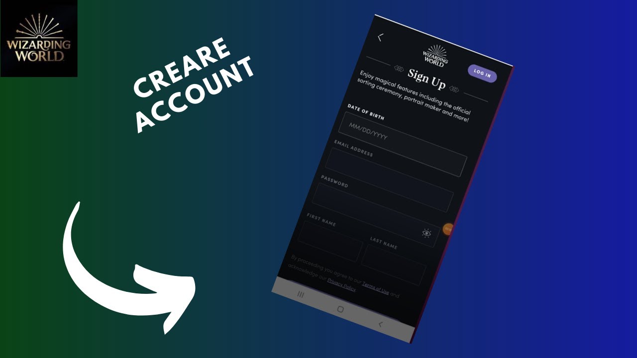 how to create a wizarding world account - YouTube