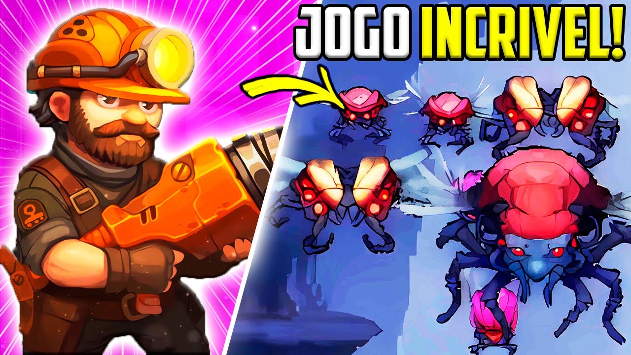 INCRÍVEL ROGUELIKE DE MINERAÇÃO E DEFESA DE BASE! Drill Core - YouTube