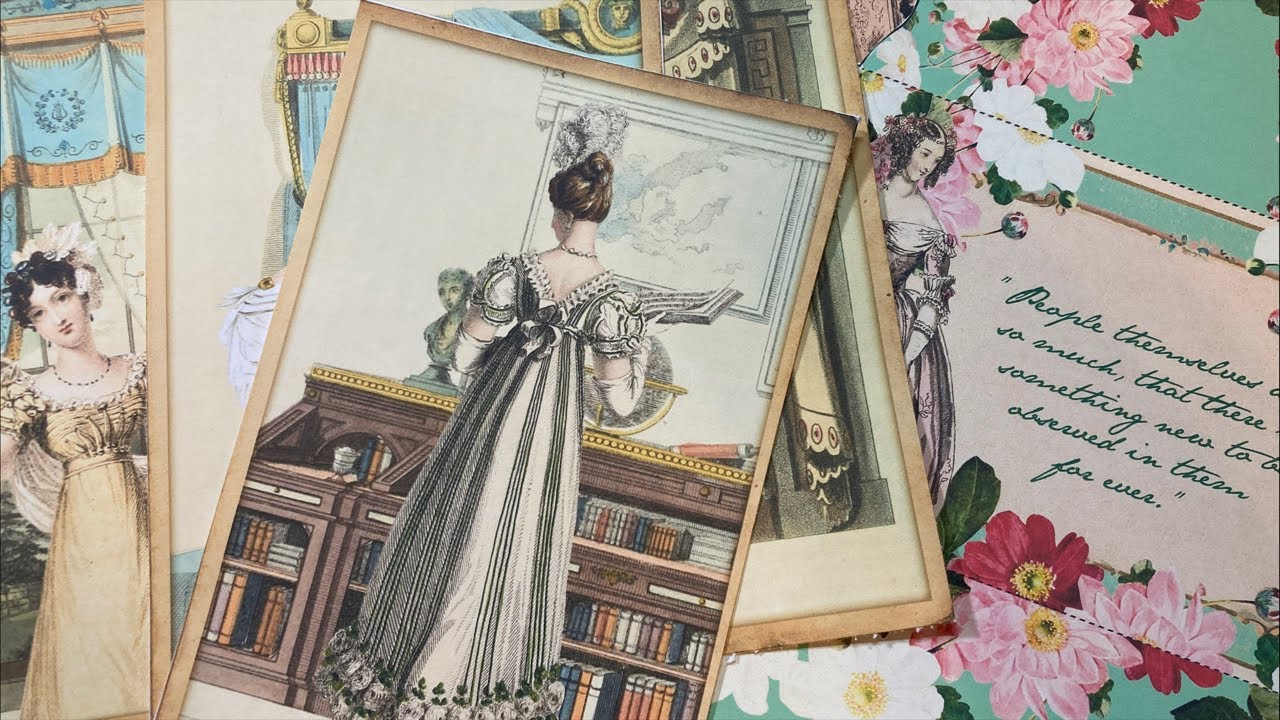 Making Jane Austen ephemera for my Anne of Green Gables journals # ...